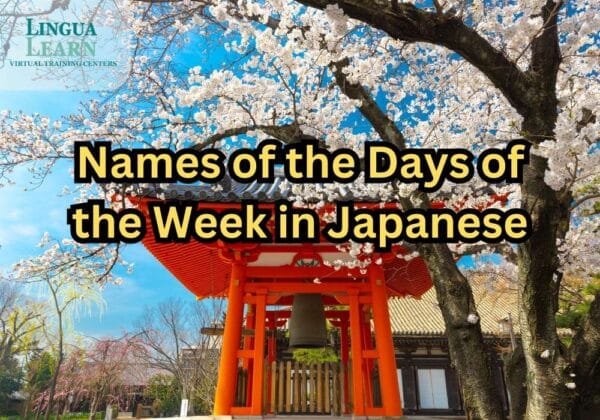 Names of the Days of the Week in Japanese: A Complete Guide - Lingua Learn